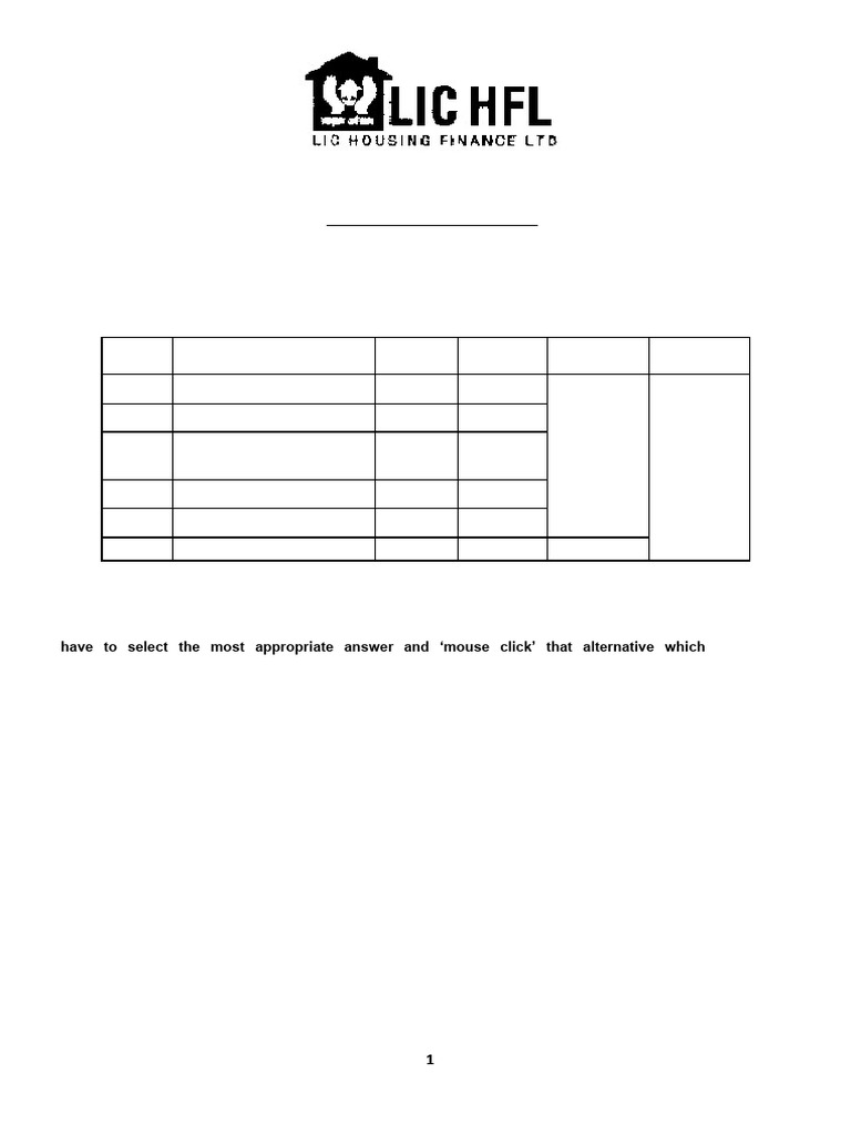 LIC HFL (JR Assistants) IH 2024 v2 | PDF