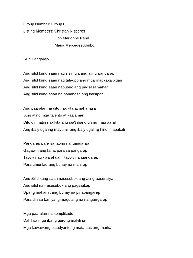 Fil. P.T. GRP 6 | PDF