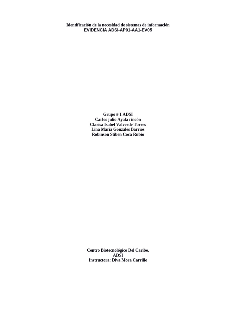 AP01-AA2-EV05. Especificacion de Los Requerimientos Funcionales y No Funcionales Del Sistema. | PDF