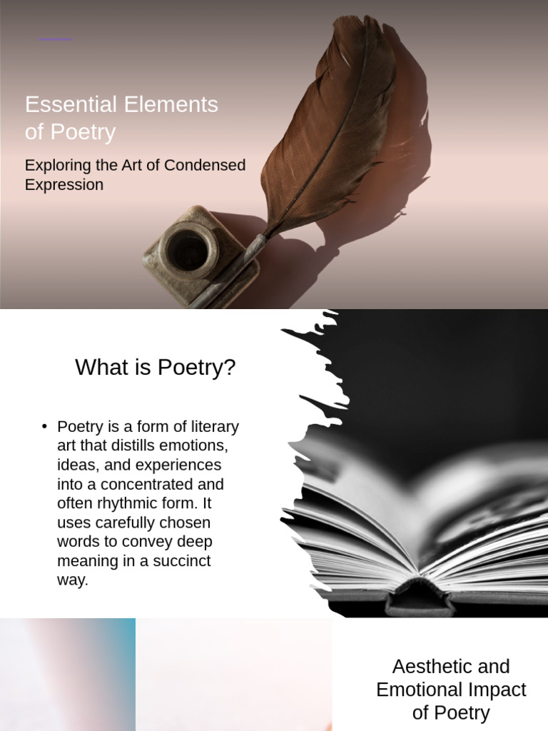 EL113 Elements of Poetry | PDF