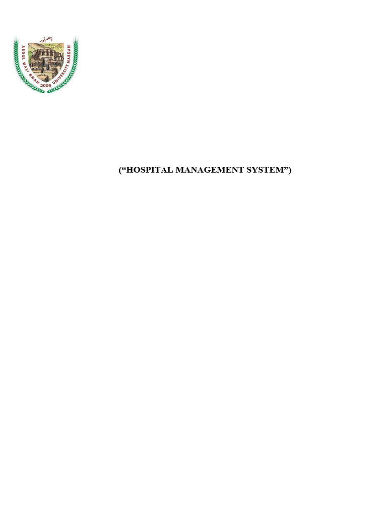 HMS-Project Proposal by Zeeshan Ghani | PDF