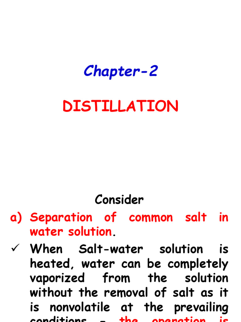 2nd Chapter - Distillation_240915_132012 | PDF