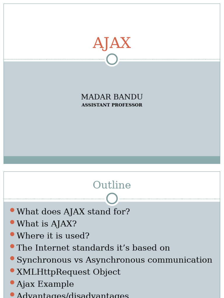 AJAX | PDF