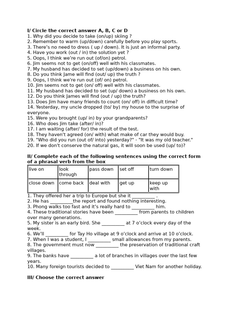 BT Phrasal Verb | PDF