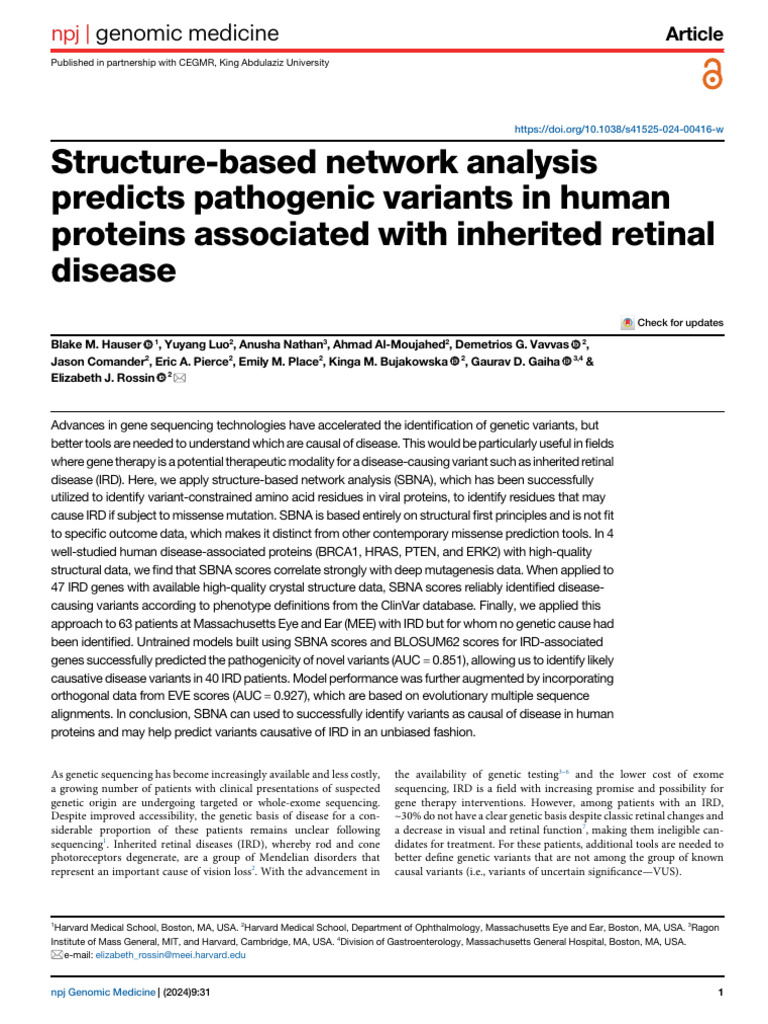 Article 3 Structure-based Network Analysis | PDF