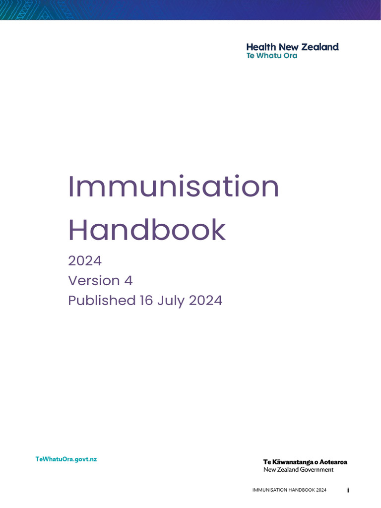 Immunisation Handbook 2024 Version 4 | PDF