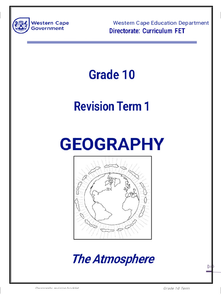 Geography Grade 10 Revision material Term 1_2022_Phoenix | PDF