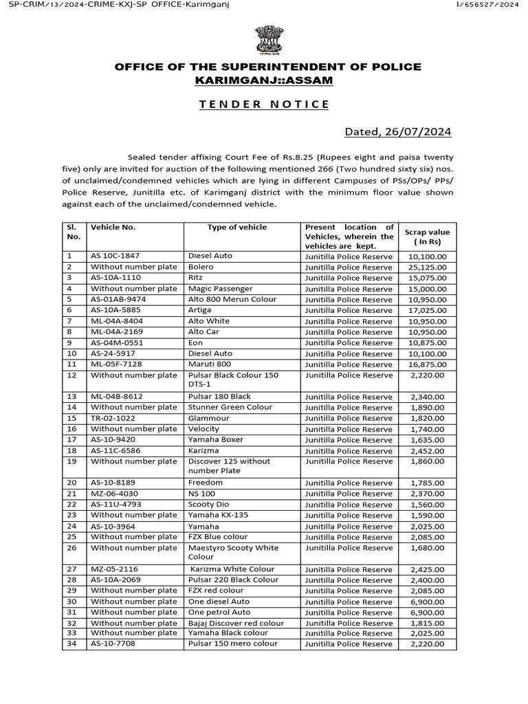 Tender Notice | PDF