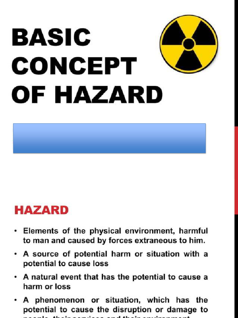 Basic Concepts of Hazard | PDF