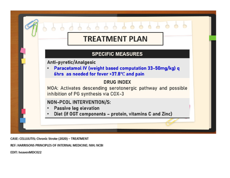 Case Cellulitis Treatment Plan 2 | PDF