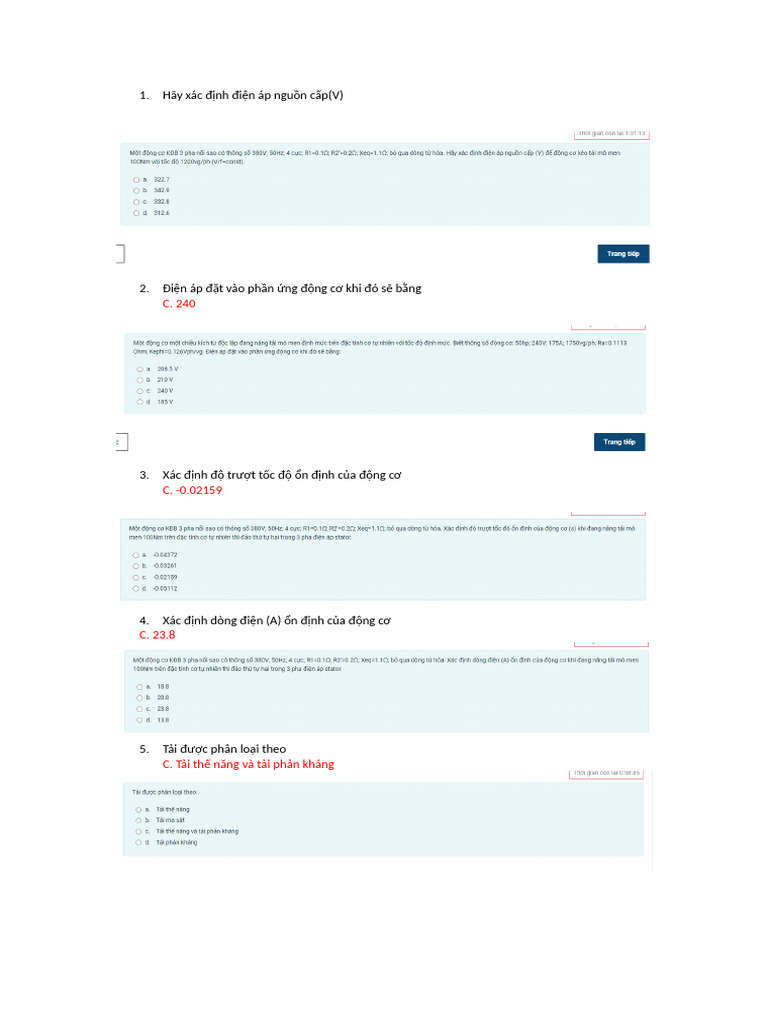 (123doc) - Trac-Nghiem-Mon-Truyen-Dong-Dien | PDF