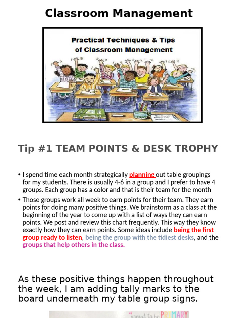 classroom management FS (1) | PDF