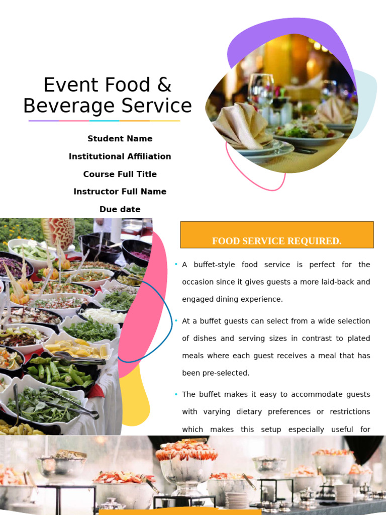 Event Food & Beverage Service | PDF