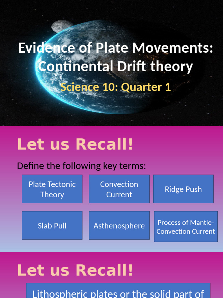 Lesson 6 - Evidences of Continental Drift | PDF