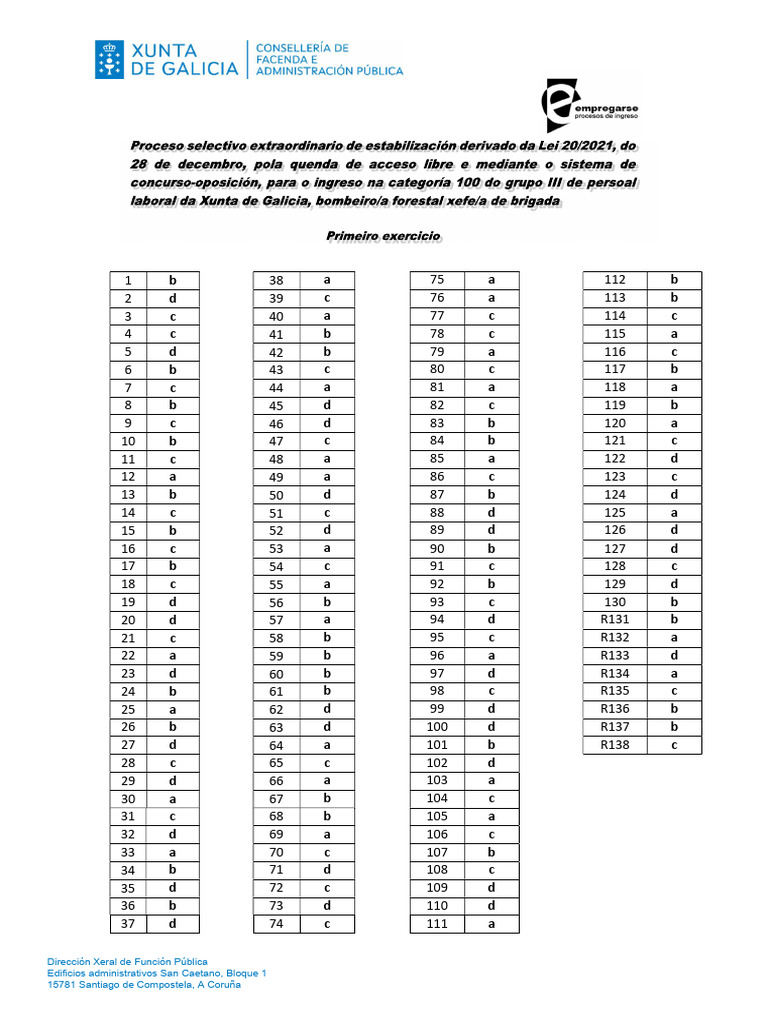 Xefe de brigada respostas 2023 | PDF