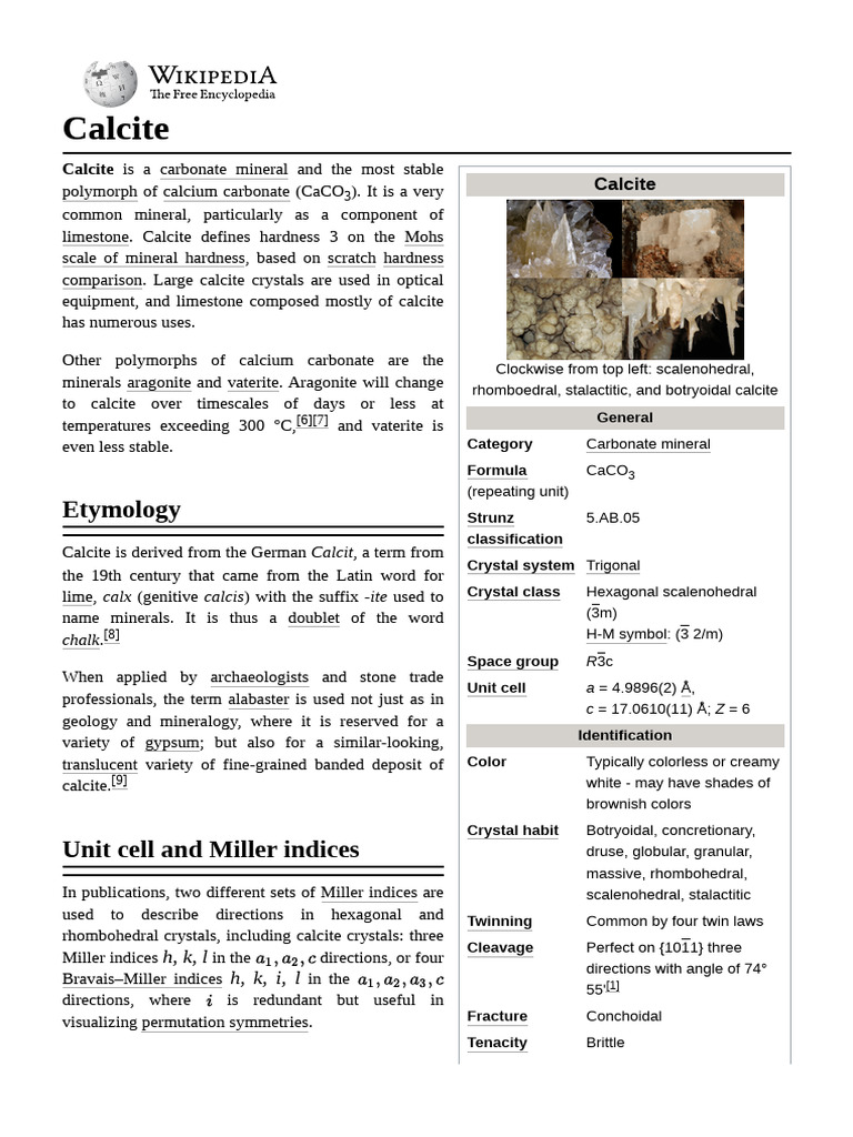 Calcite | PDF