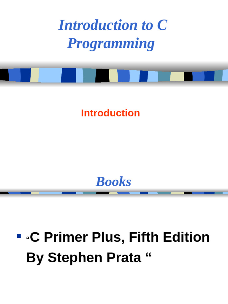 C Intro | PDF