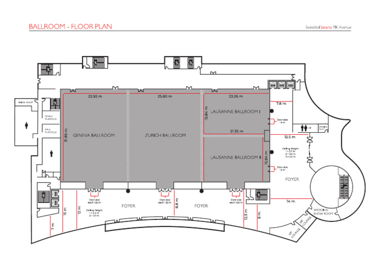 Ballroom Size & Floor Plan Highres | PDF