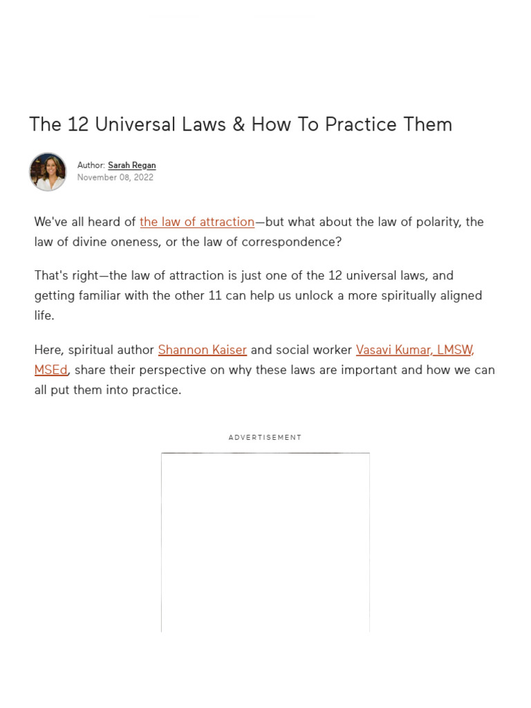 12 Laws | PDF