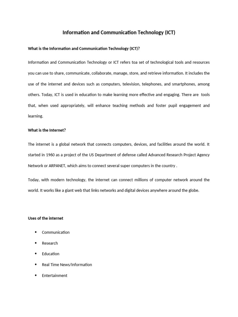 ICT Info-Formatting Paragraphs | PDF
