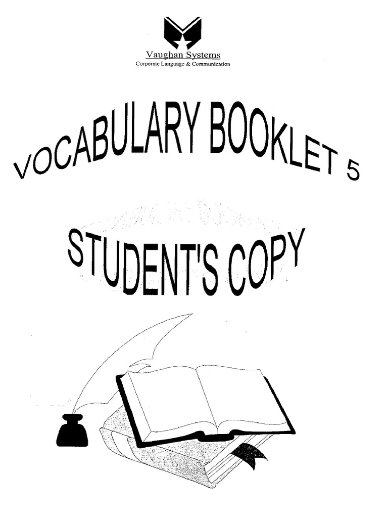 Vocabulary Booklet 5 | PDF
