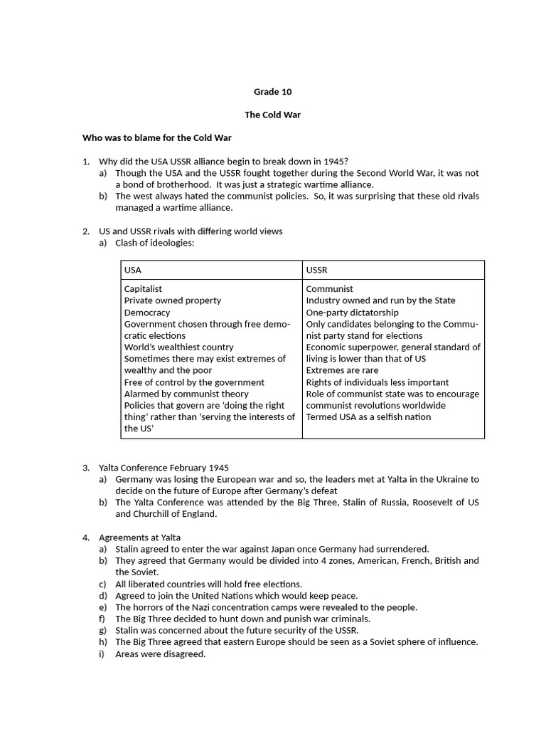 The+Cold+War 2 | PDF