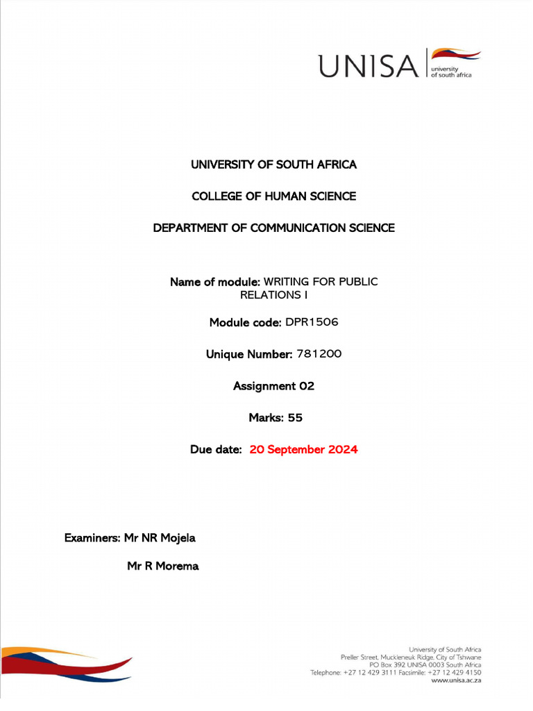 DPR1506 - Assignment 2 | PDF