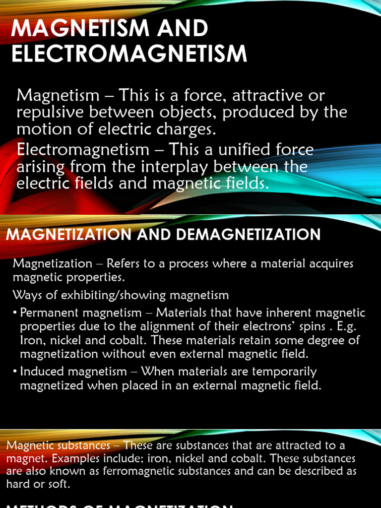 Magnetism and Electromagnetism | PDF | Magnetism | Magnet
