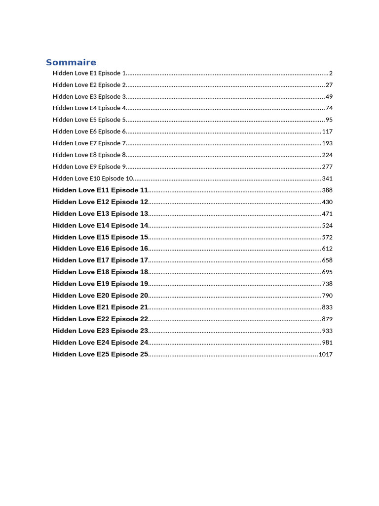 Script Hidden Love Revised | PDF