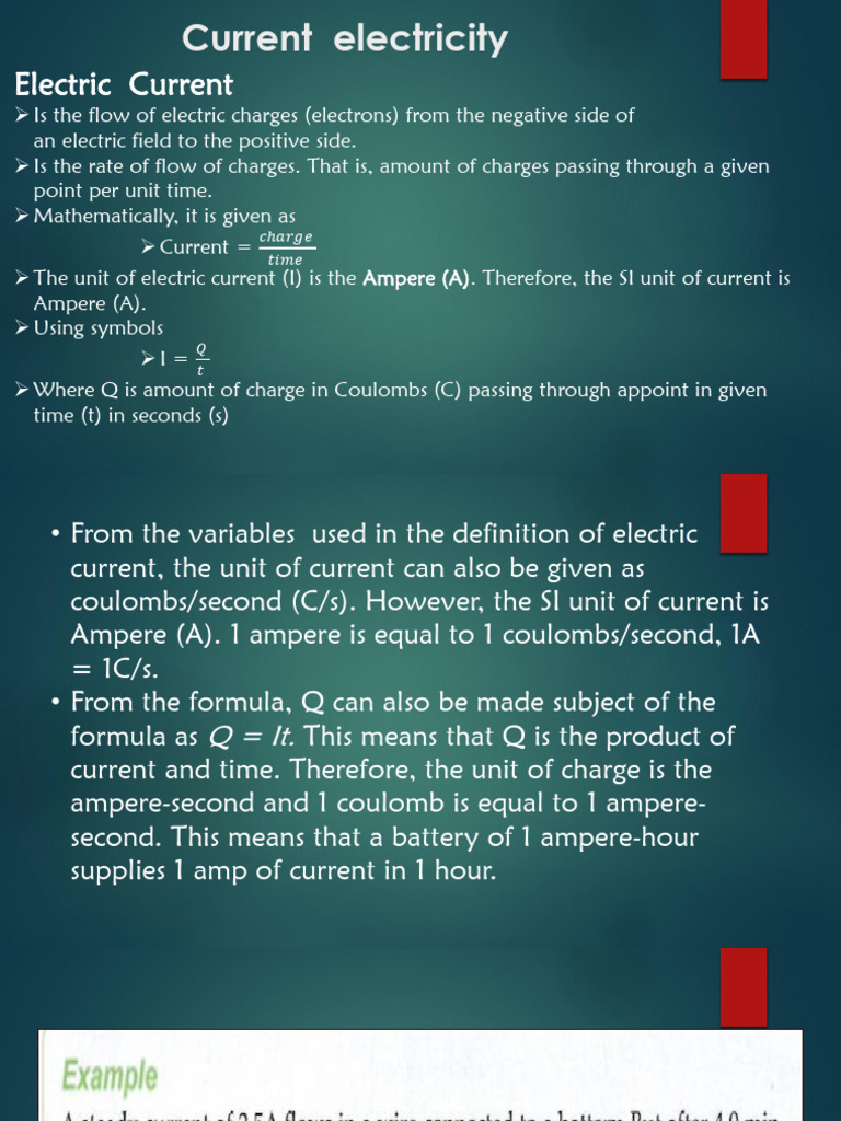 Current Electricity | PDF | Voltage | Electrical Resistance And Conductance