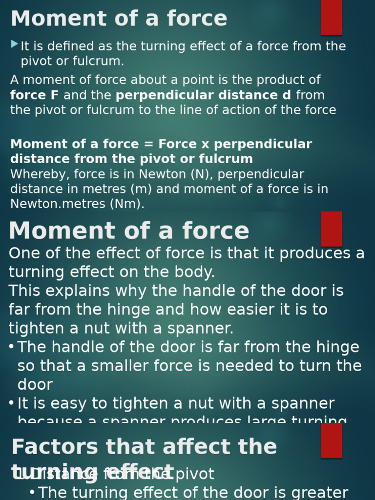 Moment of a Force | PDF