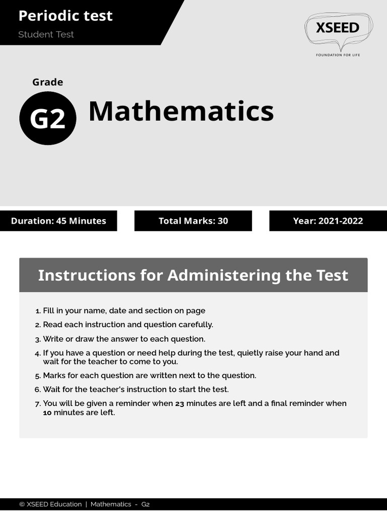 ST_Periodic test - G2 Mathematics_13 to15 | PDF