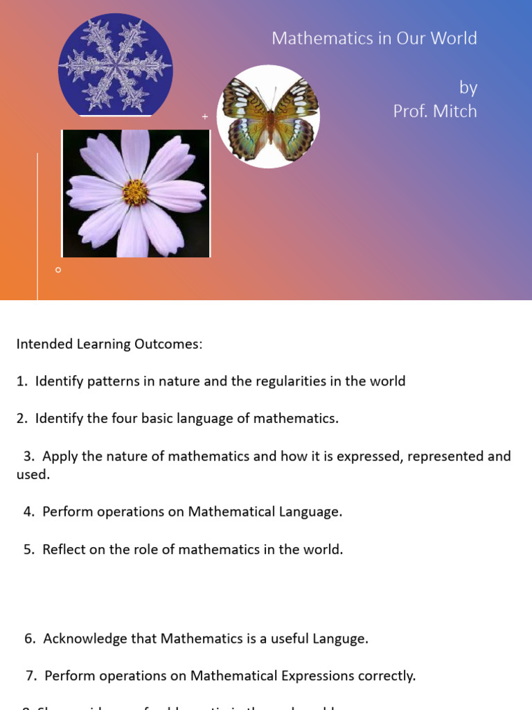 Gec004 - First Topic Nature of Math | PDF