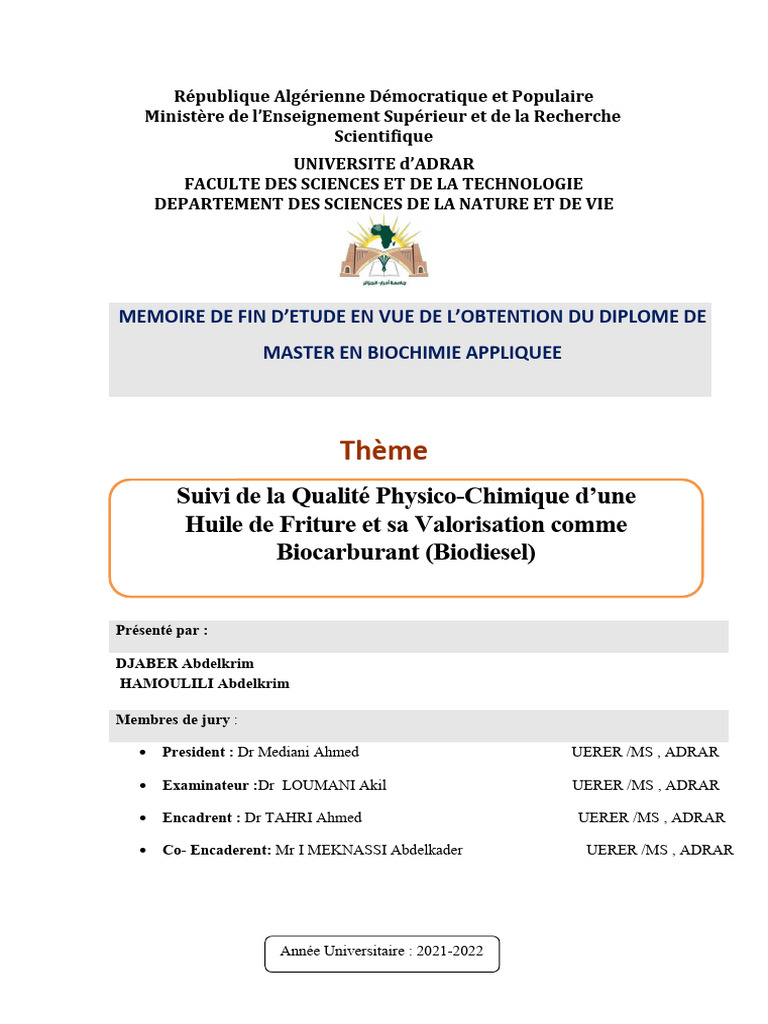 Mémoire Final Djaber | PDF
