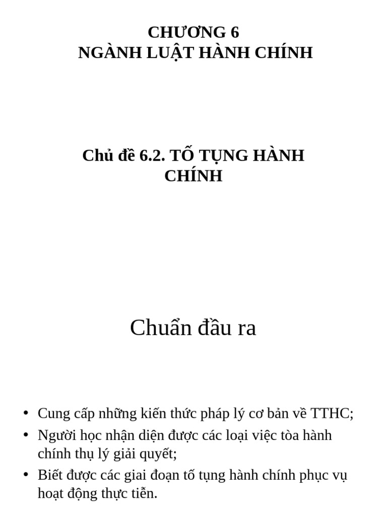 PLDC C6 CD6.2 Totunghanhchinh | PDF