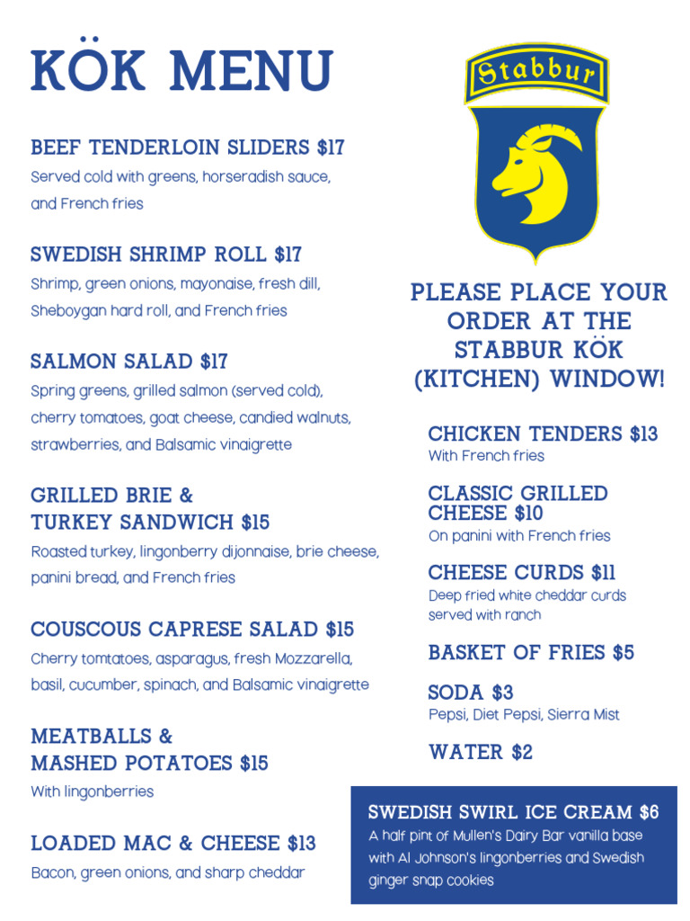 2023 07 12 Kok Menu | PDF