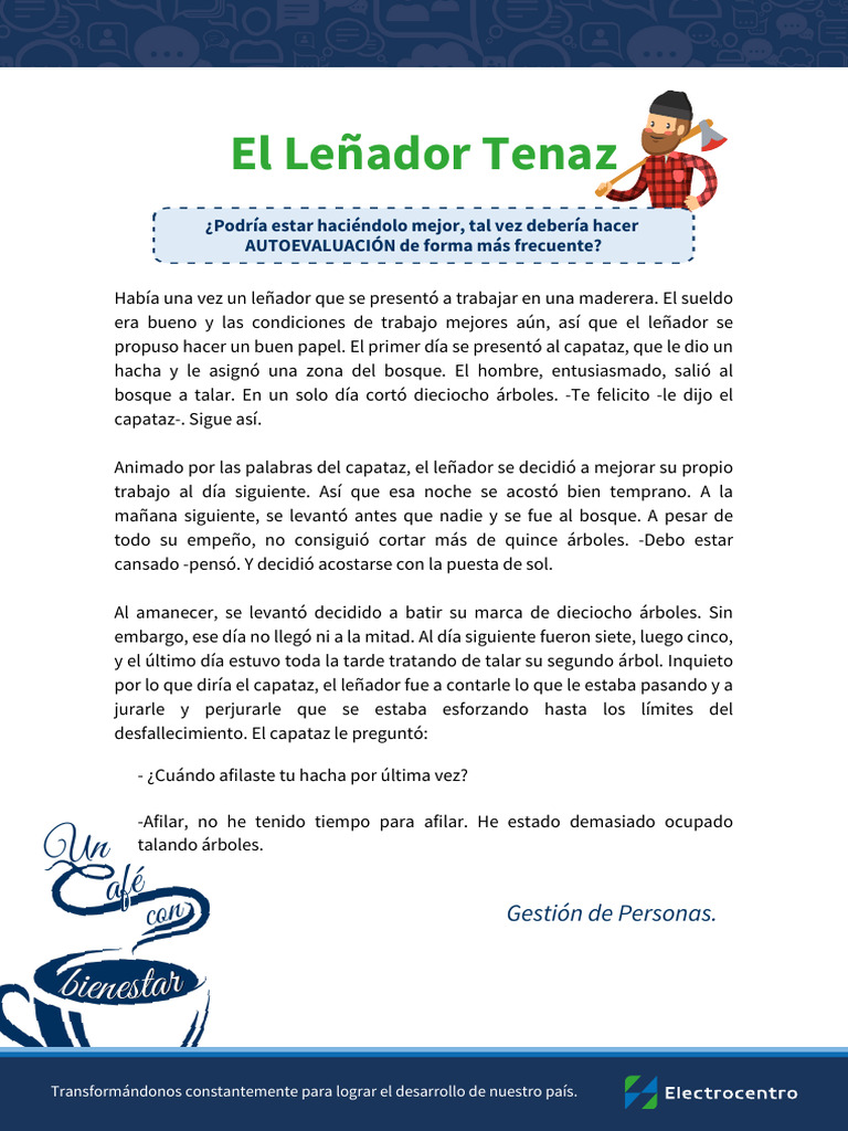 Lectura El Leñador Tenaz | PDF