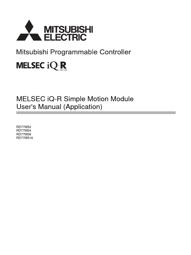 MITSUBISHI Manual PLC Rd77 Users | PDF