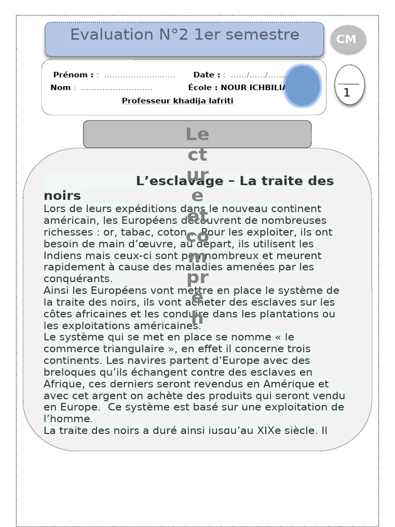 controle CM2 2 | PDF