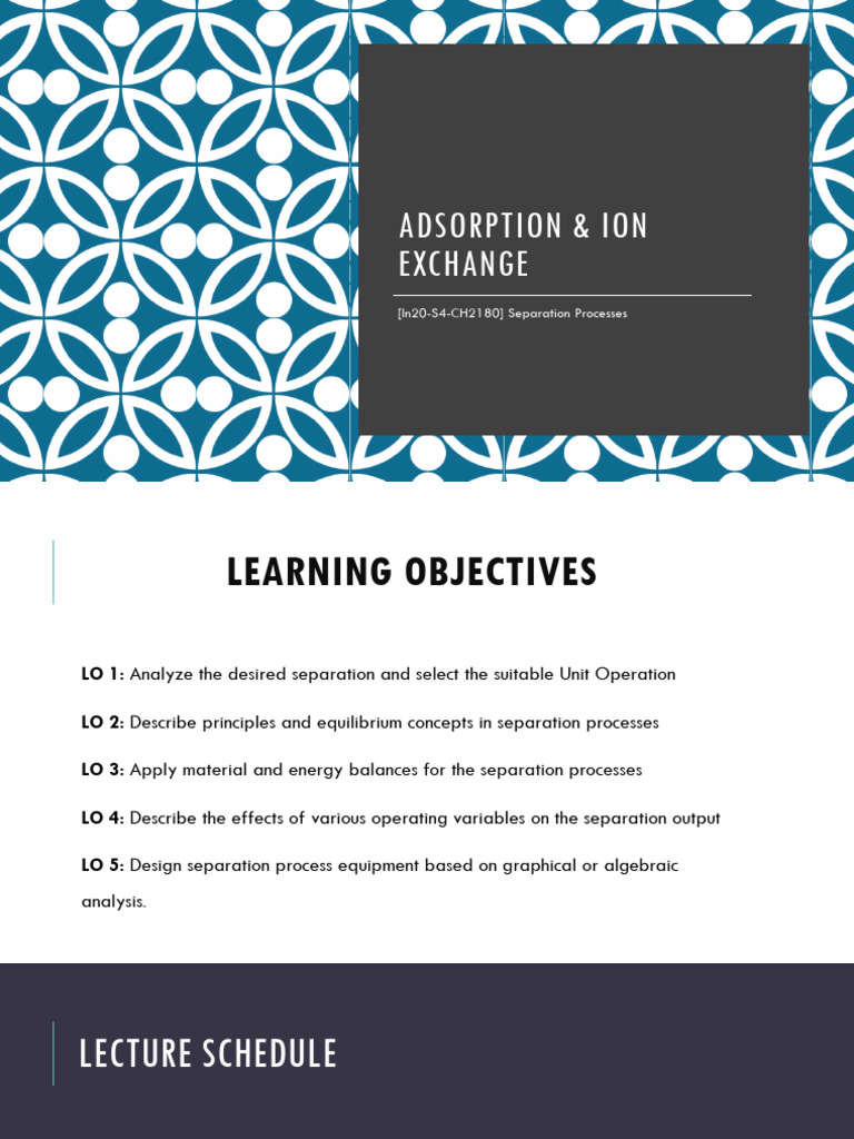 [Lecture 04] Equipment Operation | PDF