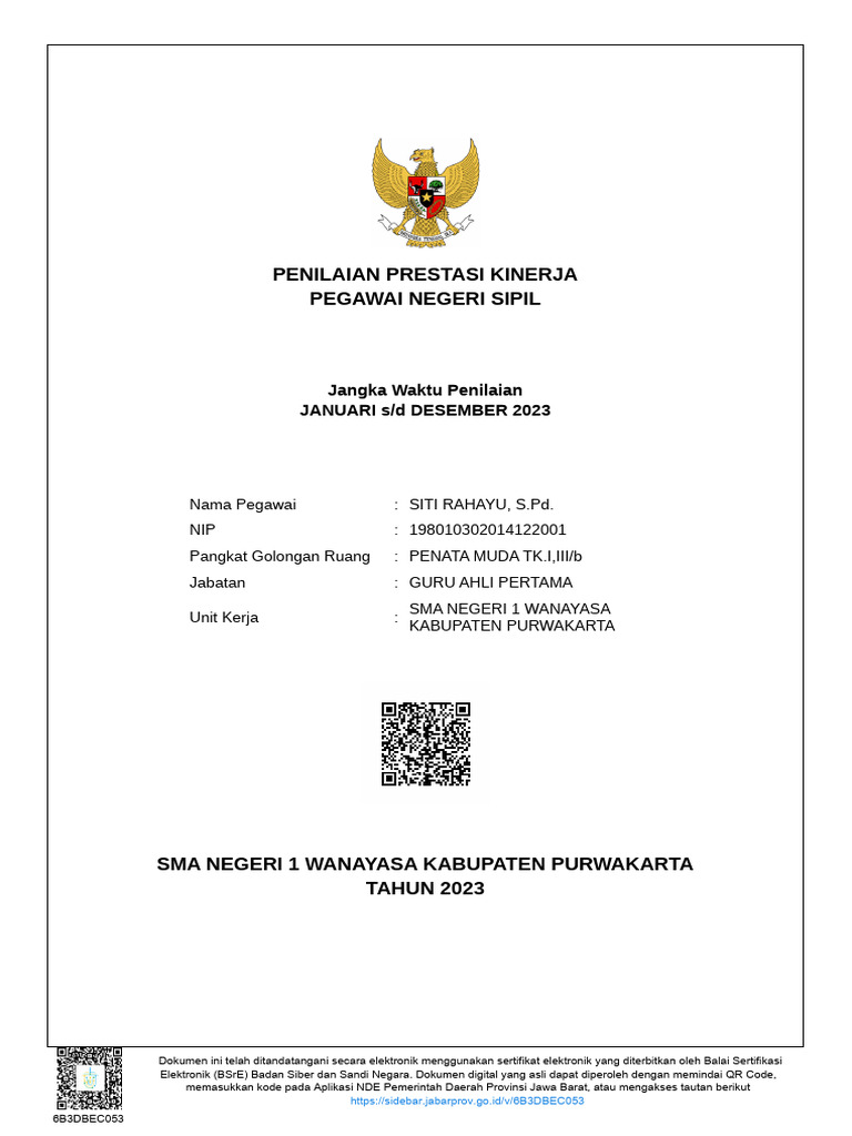 Sitir SKP 2023 | PDF