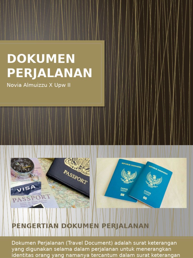 Ppt Dokumen Perjalanan Novia X Upw II REF | PDF