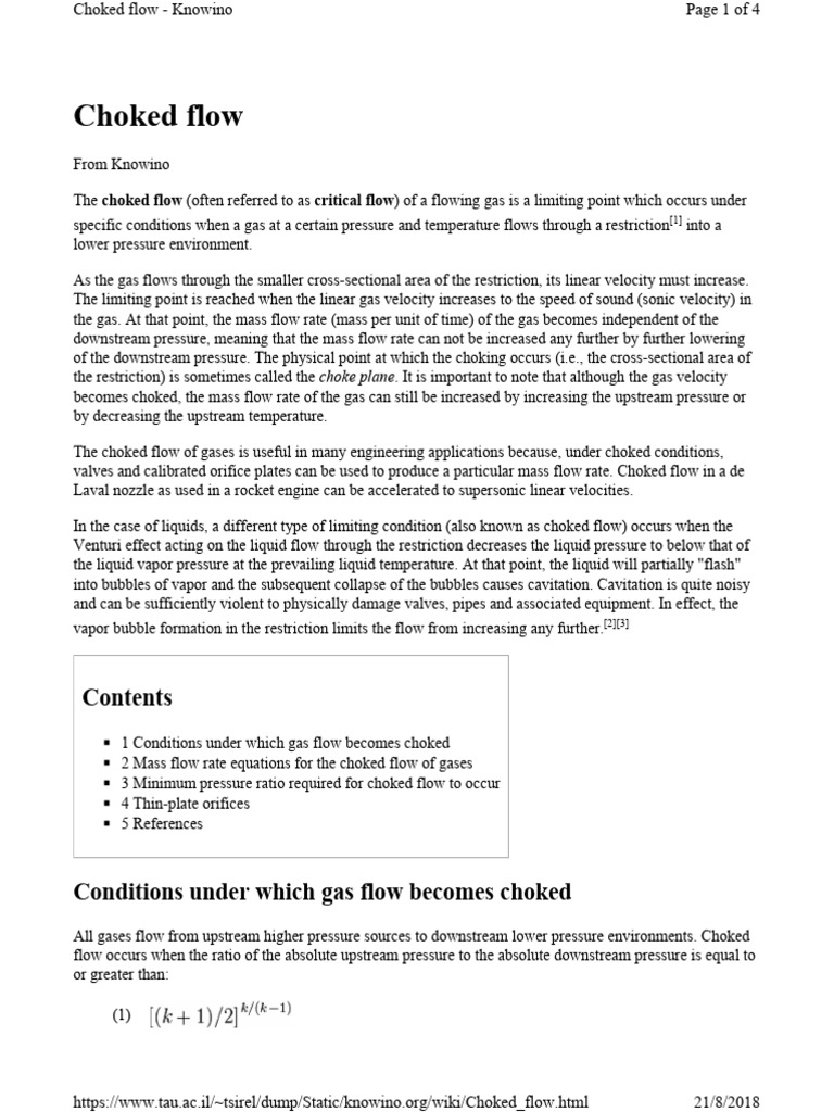 Choked_flow | PDF