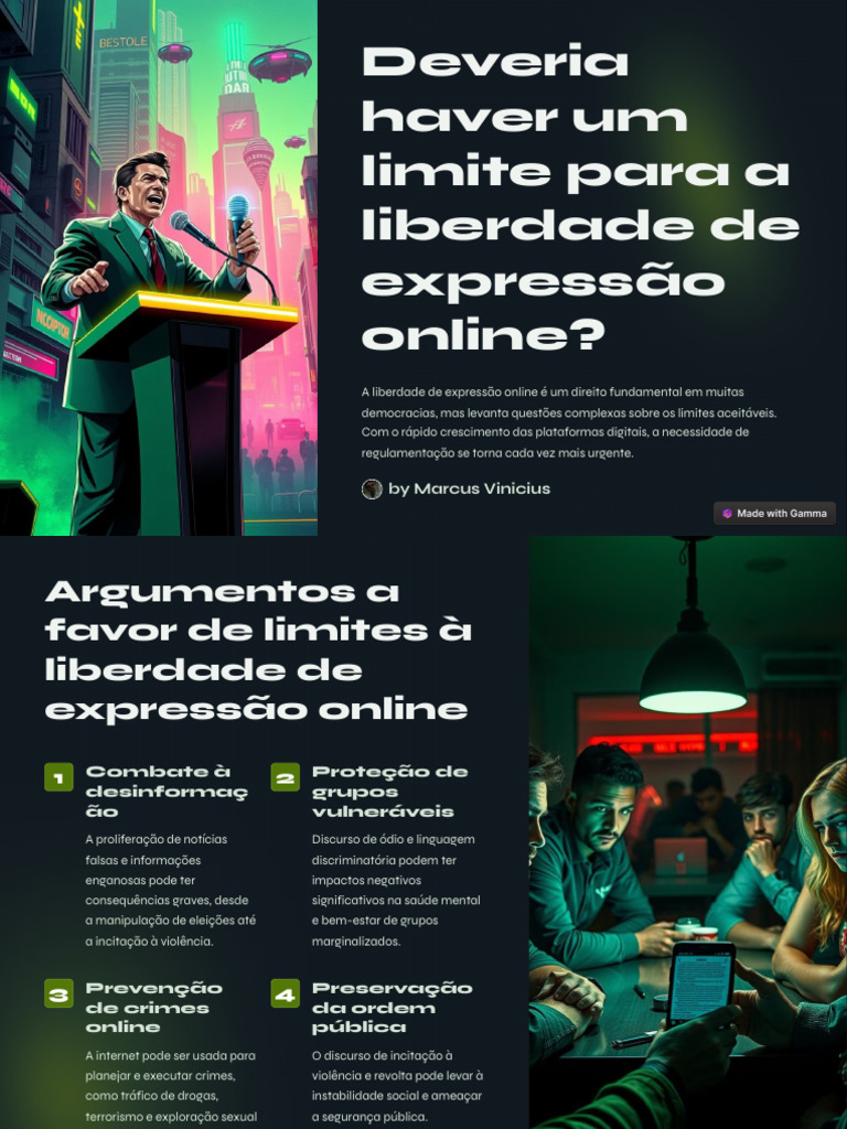 Deveria Haver Um Limite para A Liberdade de Expressao Online | PDF
