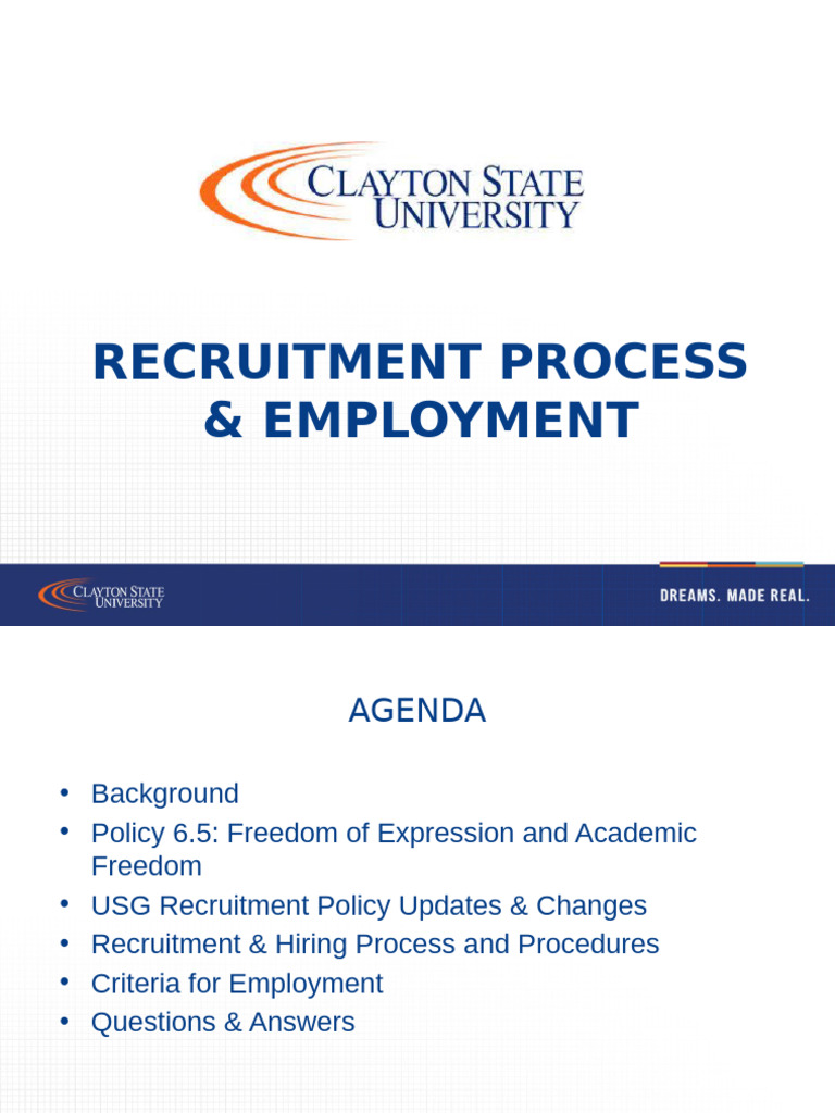 Recruitment Process Procedures1 | PDF