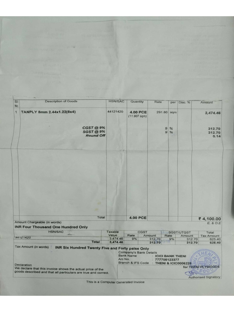 13.meeting Room Partition Work Bill | PDF