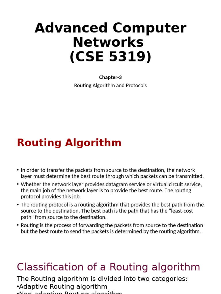 Chapter III | PDF | Routing | Computer Network