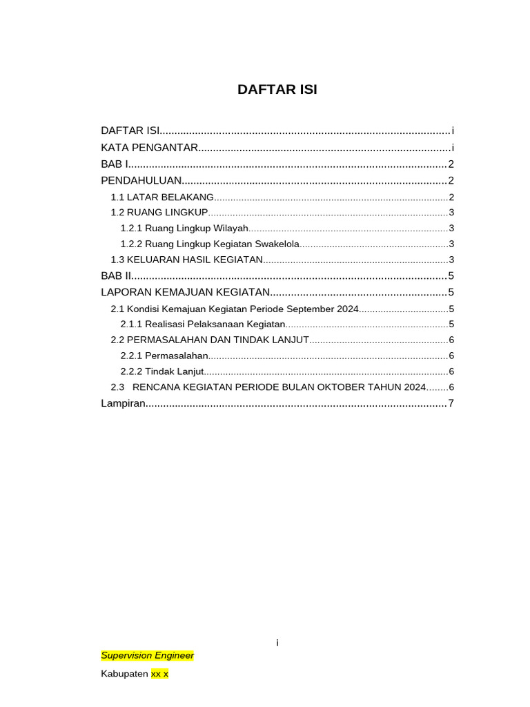 Format Laporan Bulanan SE | PDF