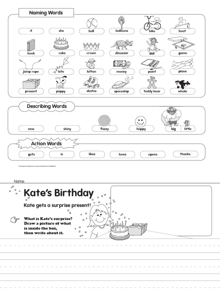 Action Words Naming Words Describing Words (1) | PDF