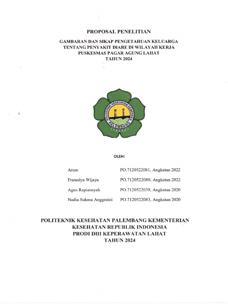 PKMP Mahasiswa Lahat Tahun 2024 | PDF